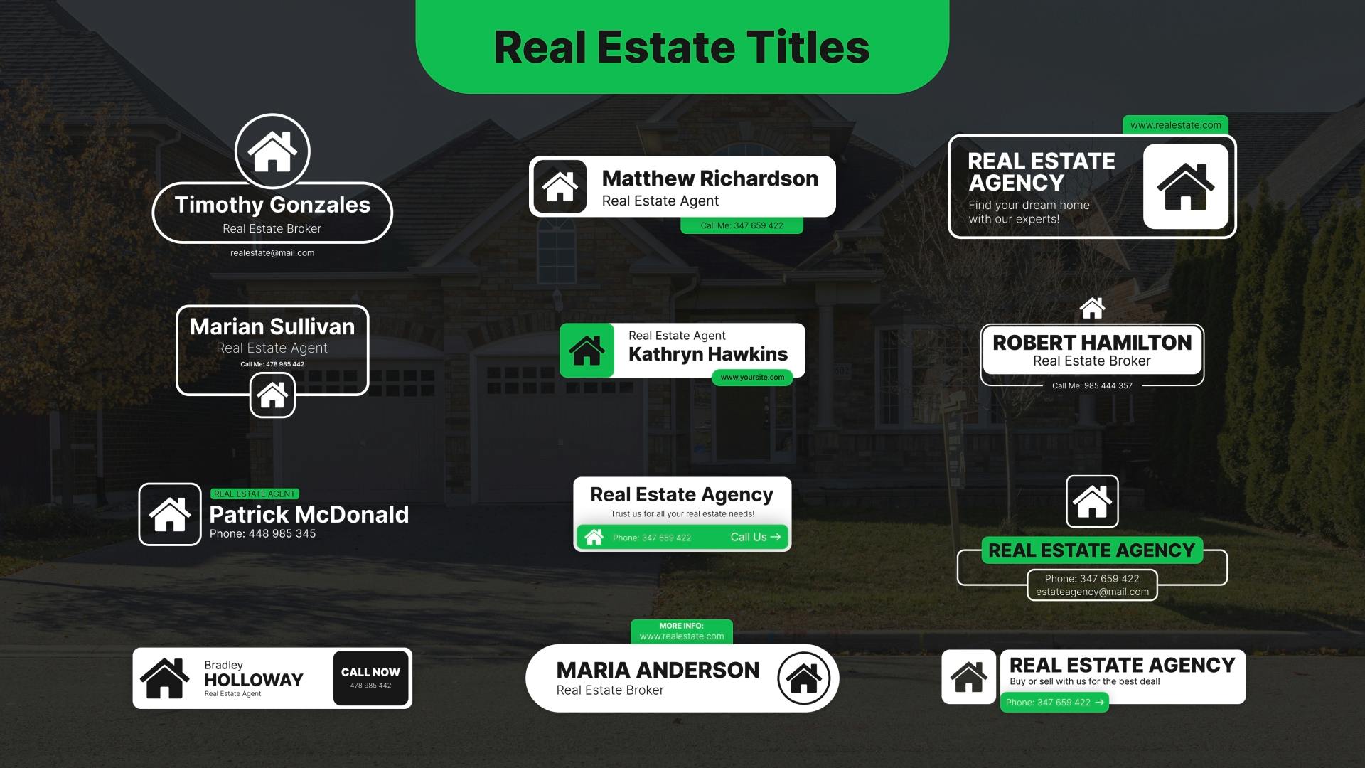 Real Estate Titles video templates | Artlist