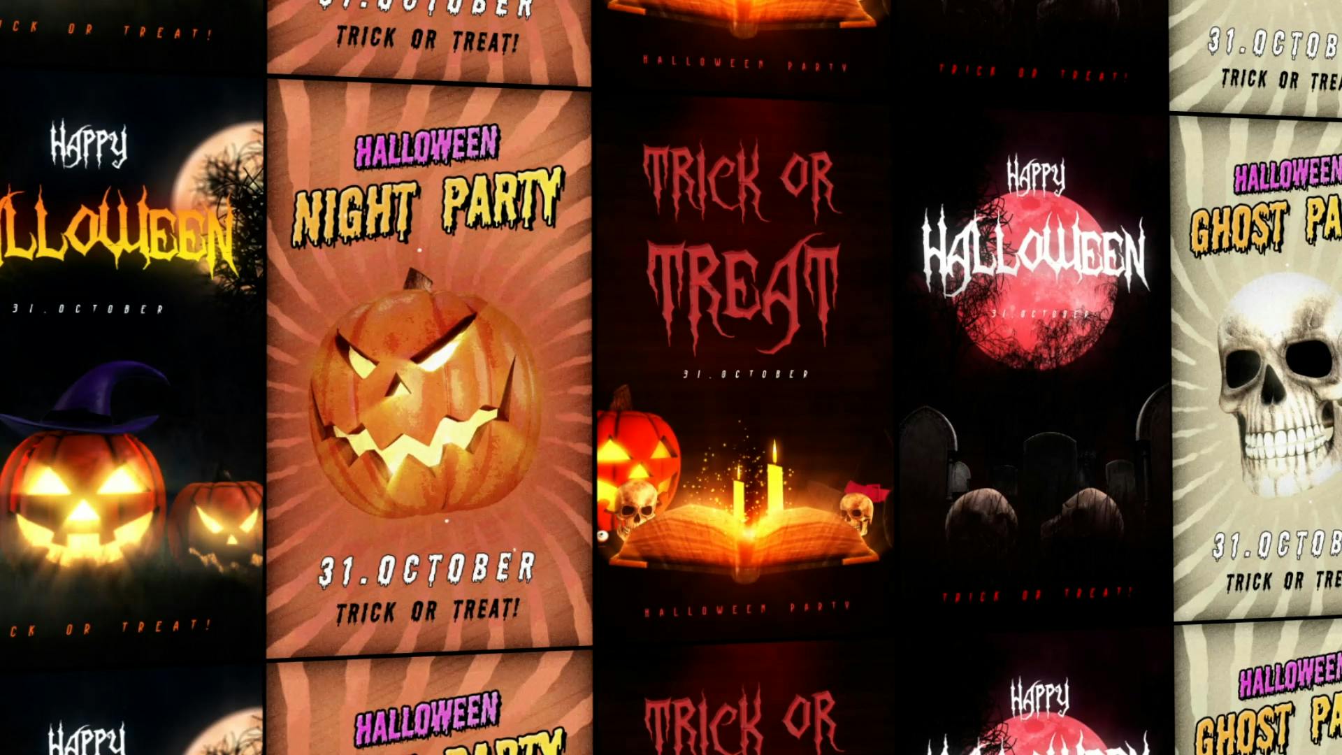 Halloween Spooky Stories Pack video templates | Artlist