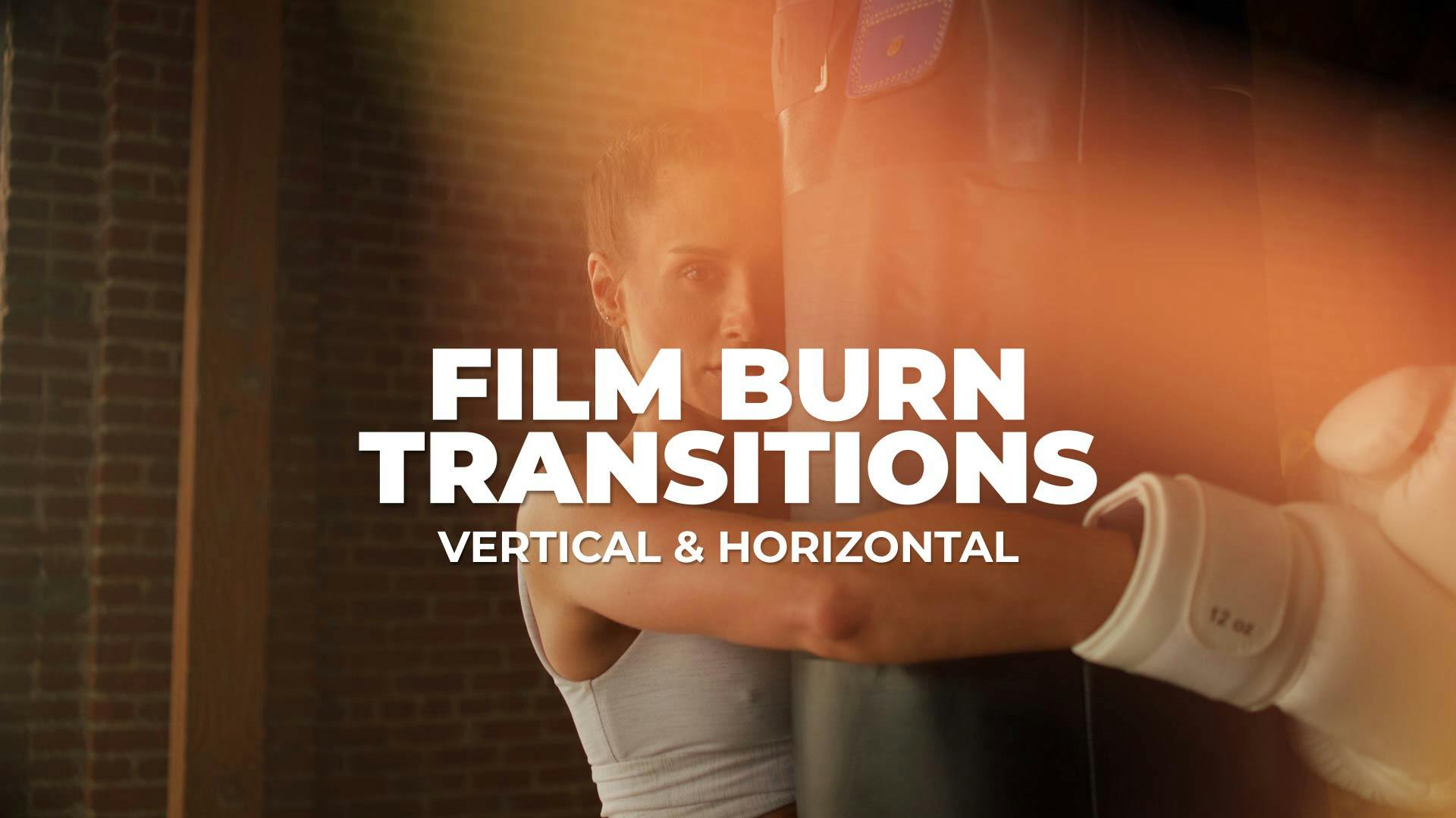 Film Burn Transitions video templates | Artlist