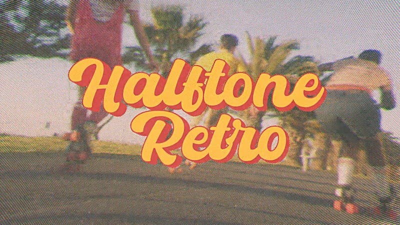 Halftone Retro Reveal video templates | Artlist