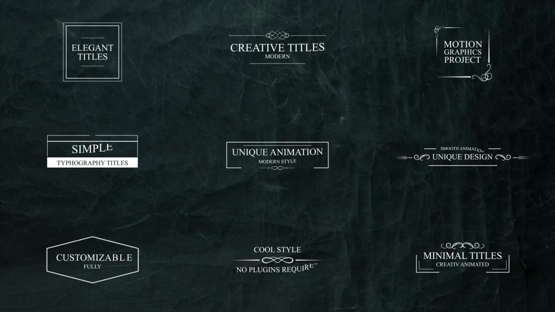 Elegant Simple Titles video templates | Artlist
