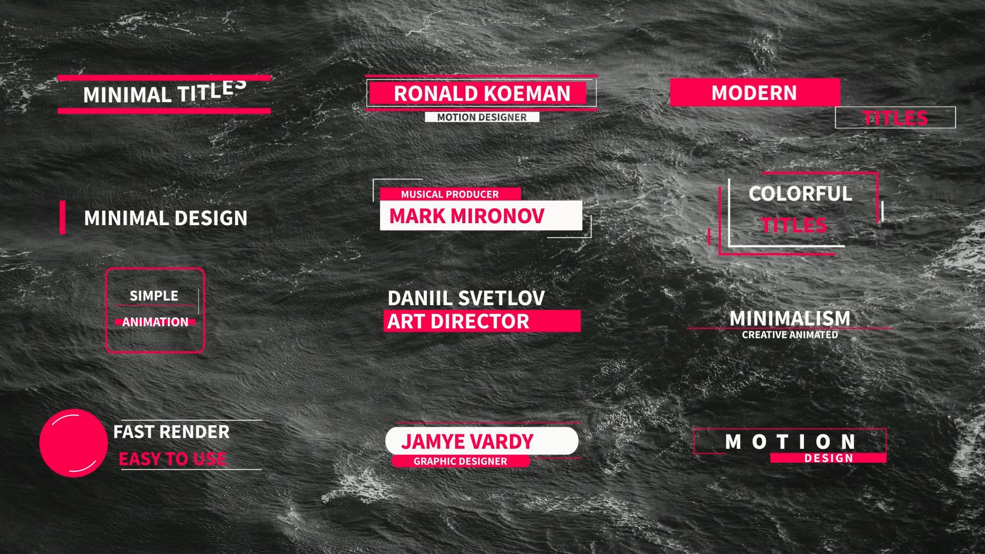 Modern Titles video templates | Artlist