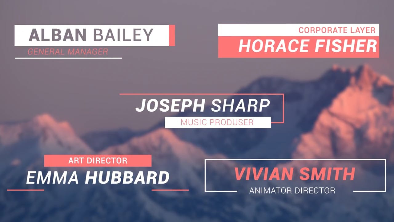 Minimal Lower Thirds video templates | Artlist