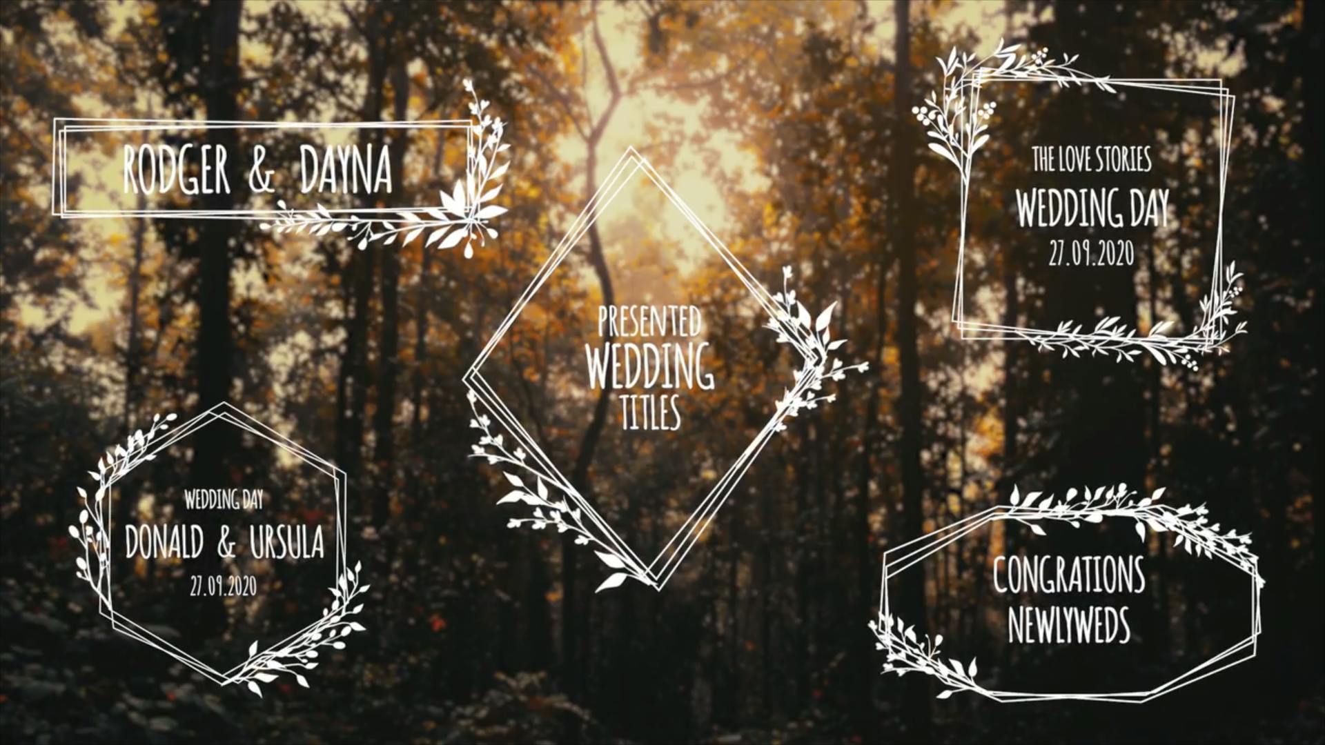 White Wedding Titles video templates | Artlist
