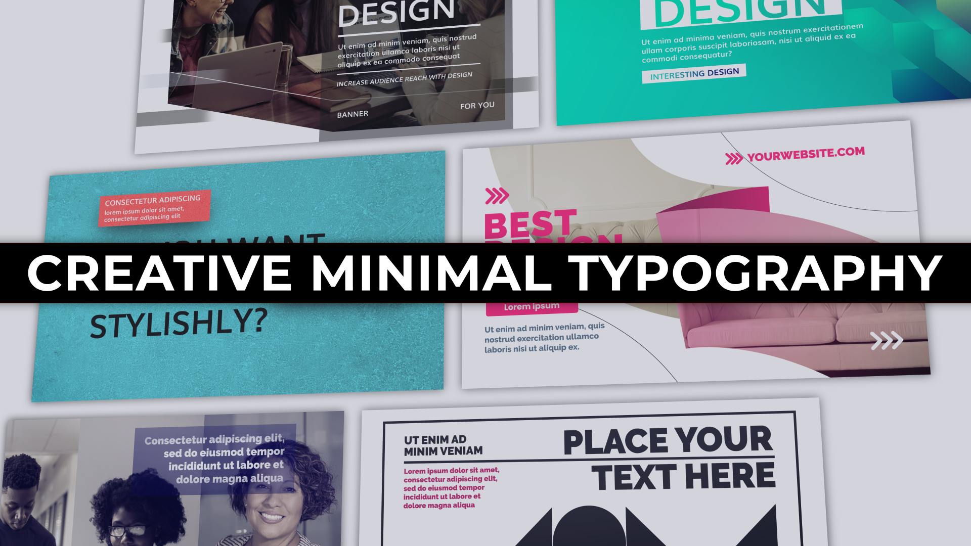 Creative Minimal Typography video templates | Artlist