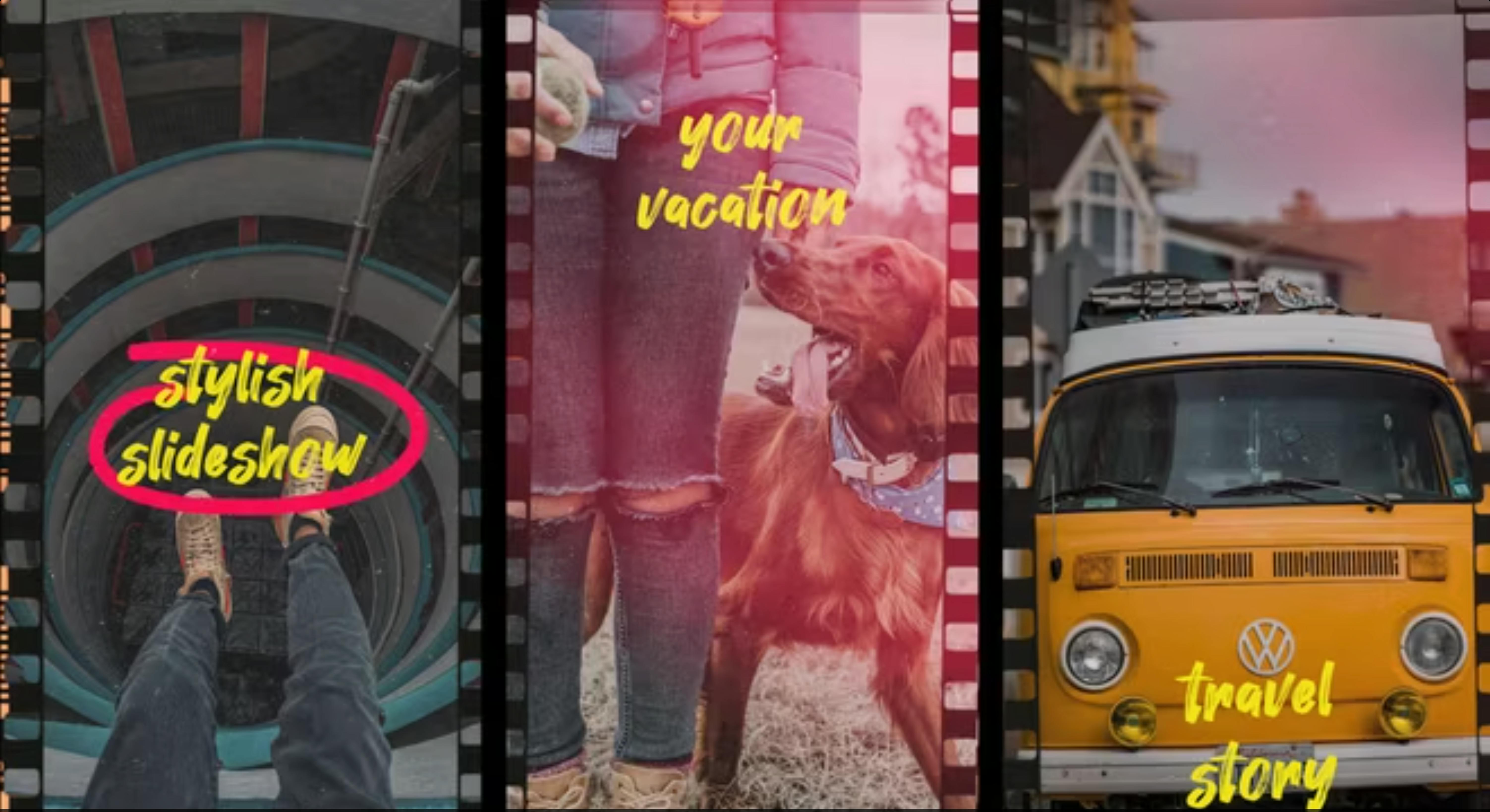 Film Frame Slideshow video templates | Artlist
