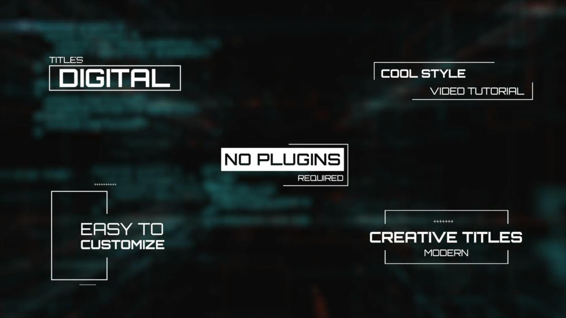 Minimal Digital Titles video templates | Artlist