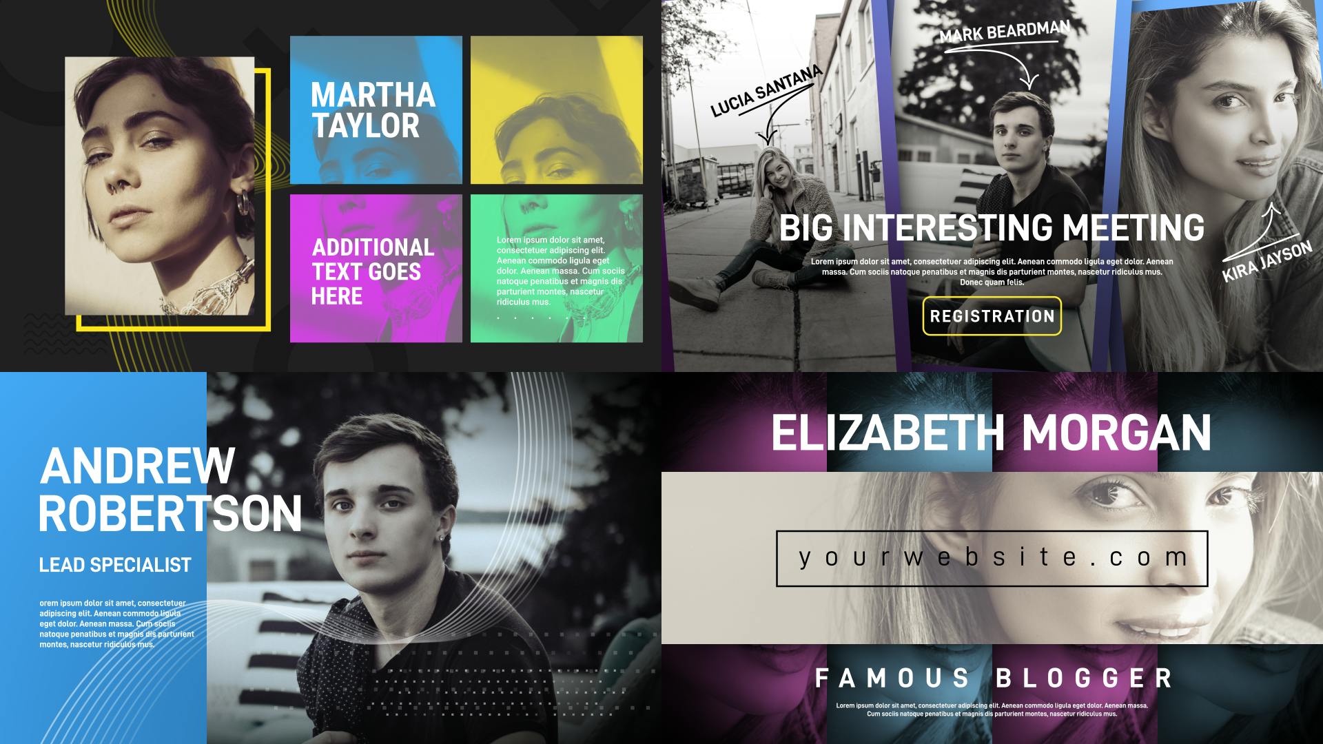 Corporate Typography video templates | Artlist