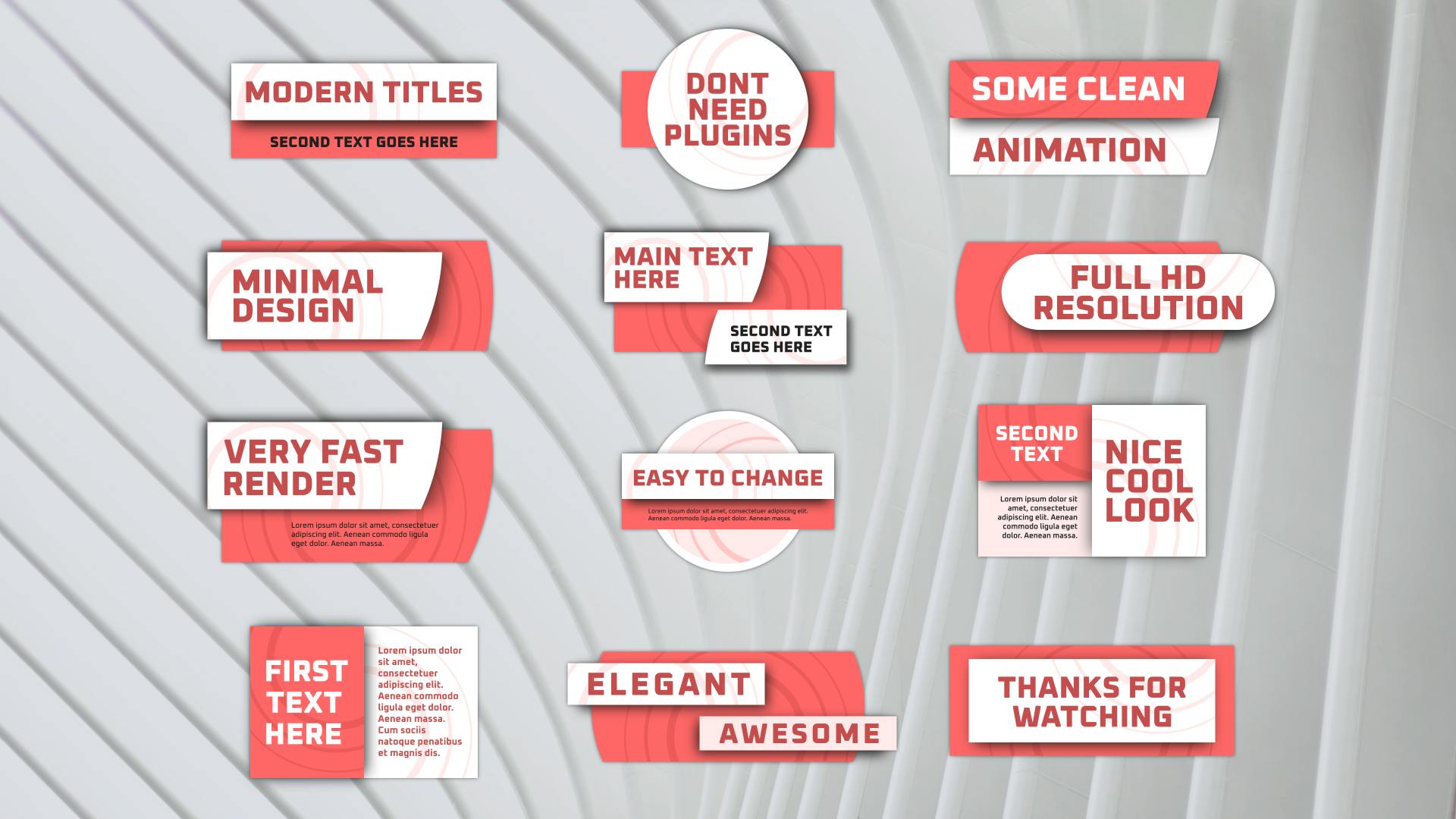 Creative Titles Pack video templates | Artlist