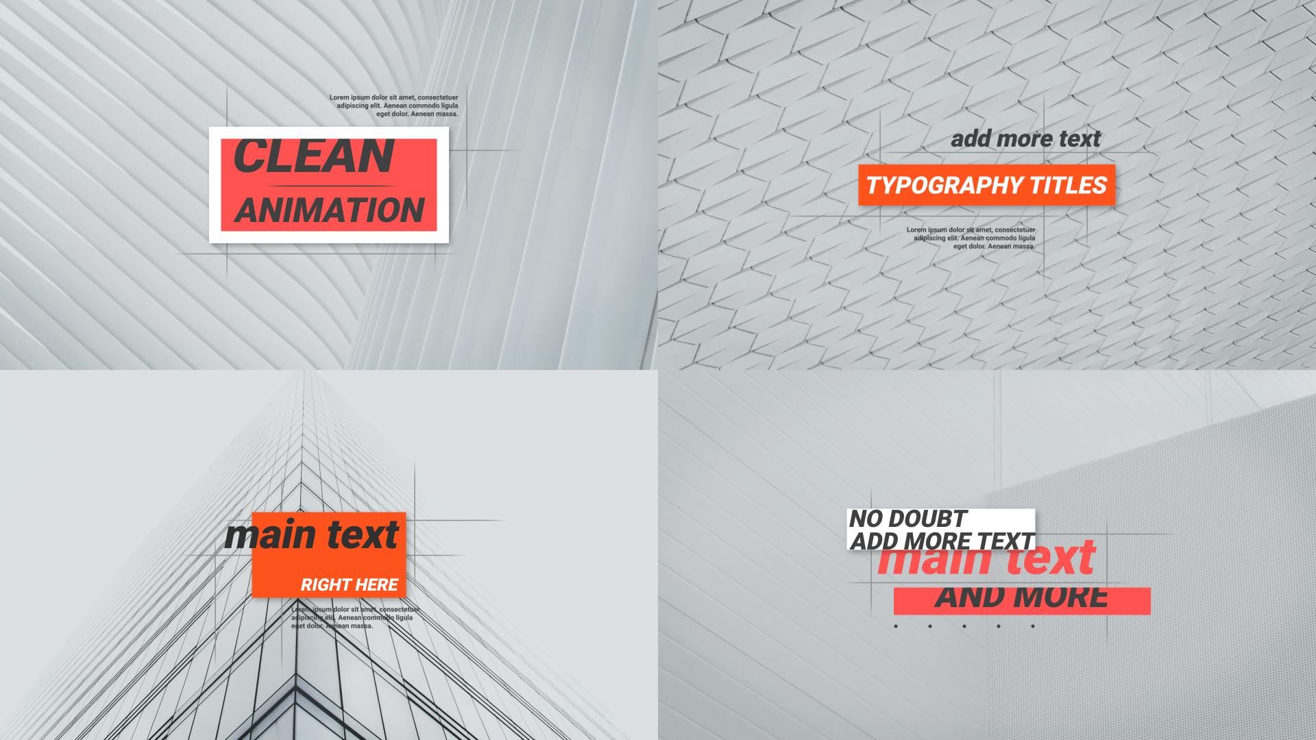 Clean Minimal Titles video templates | Artlist