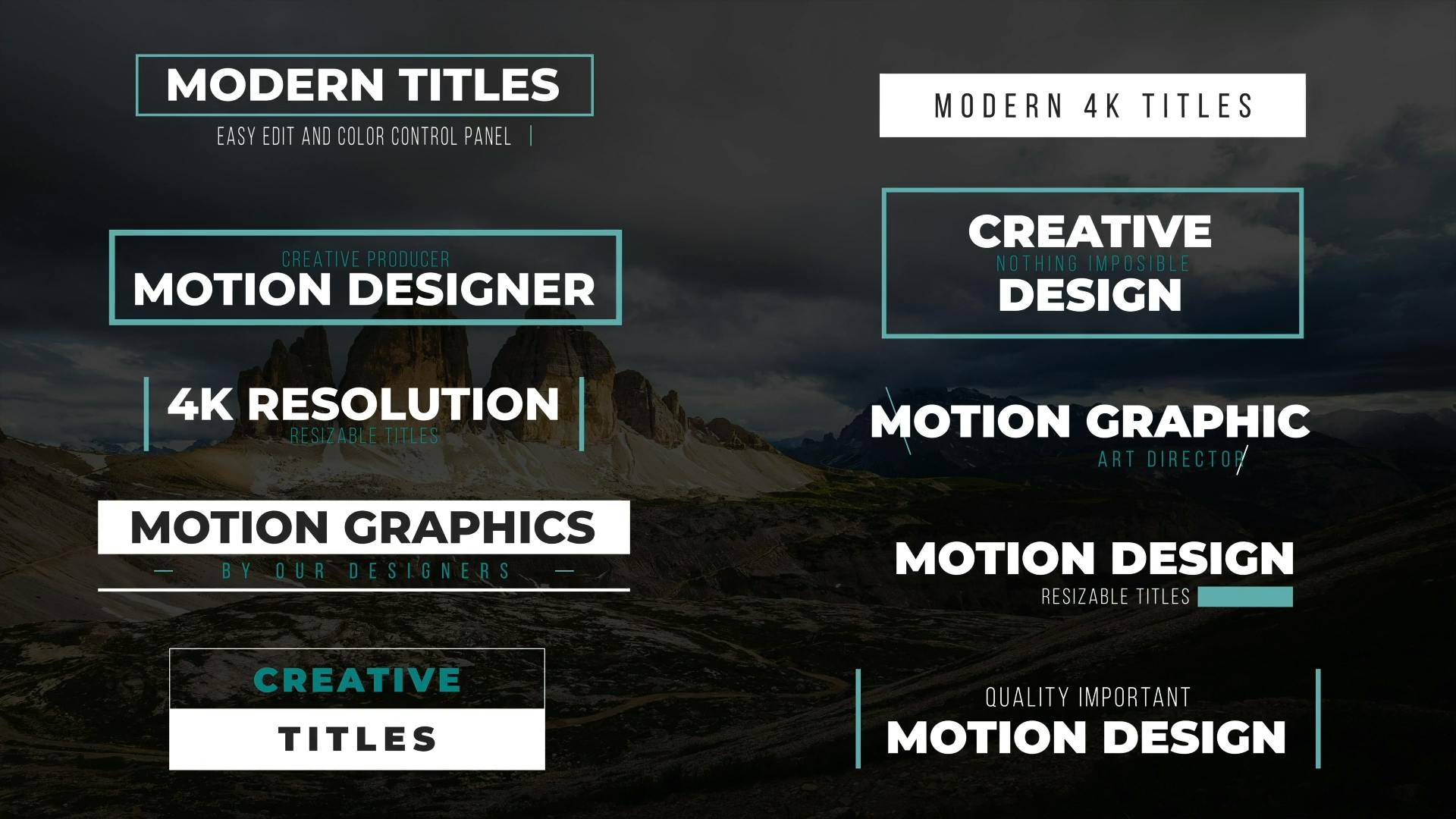 4K Titles video templates | Artlist