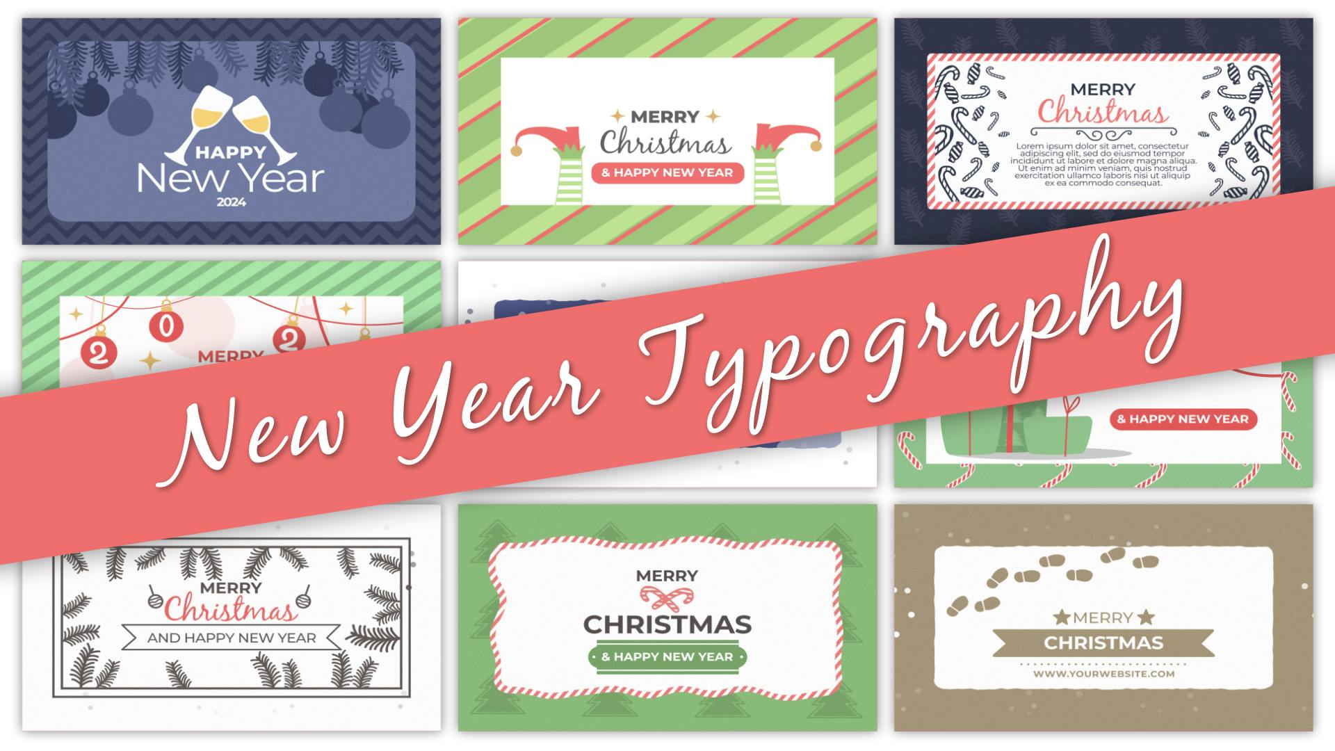 New Year Typography video templates | Artlist