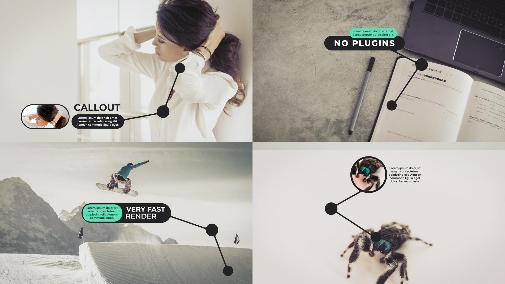 Modern Creative Callouts video templates | Artlist