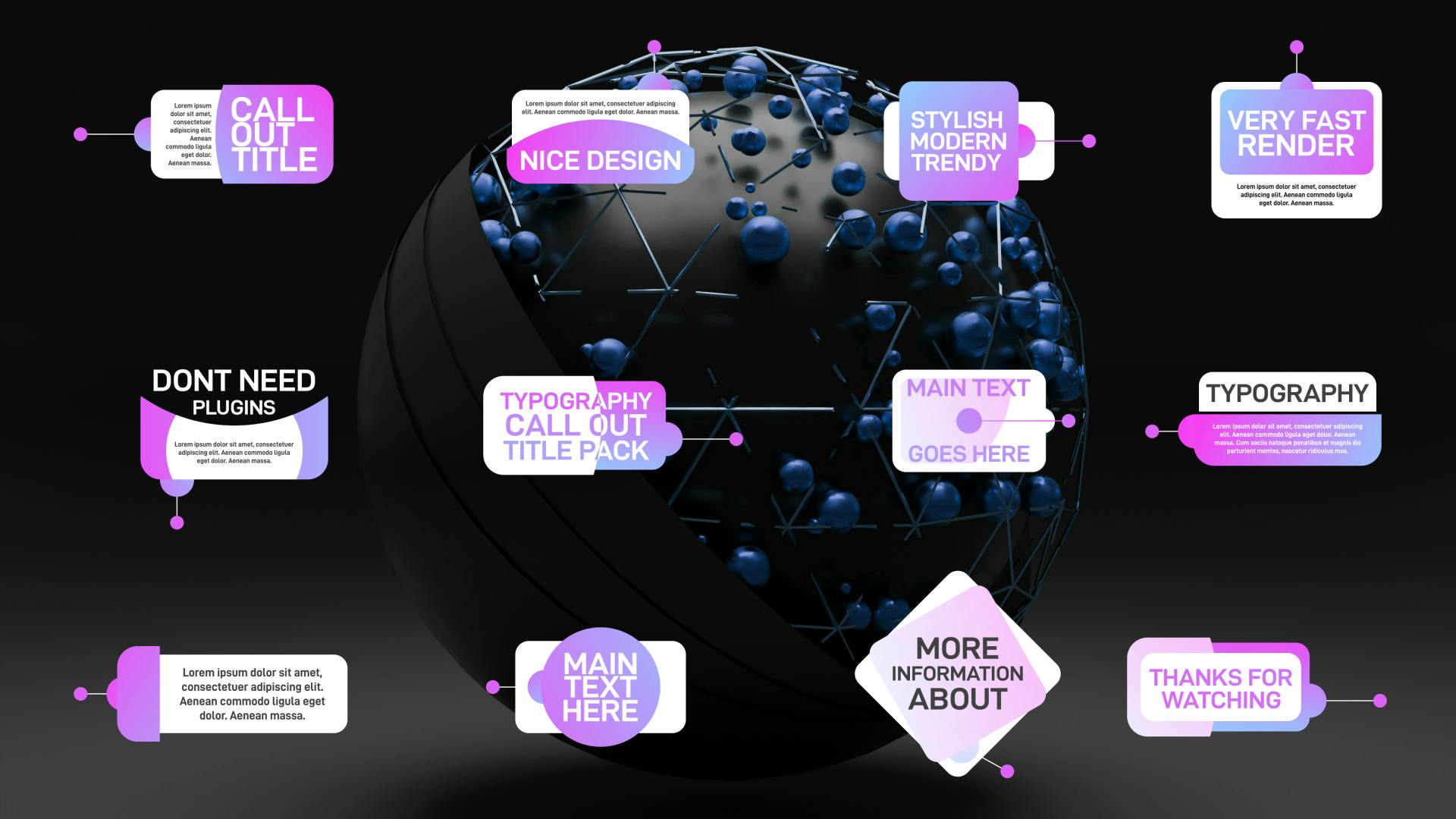 Modern Call Out Titles video templates | Artlist