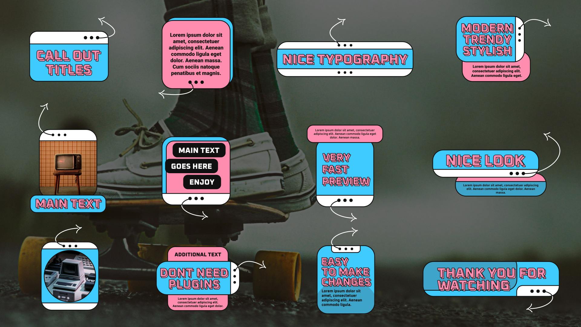 Retro Call Out Titles video templates | Artlist