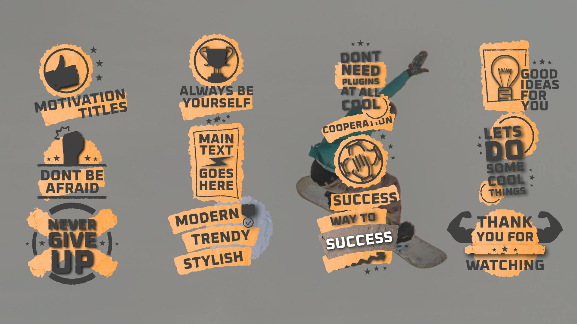 Motivation Titles video templates | Artlist