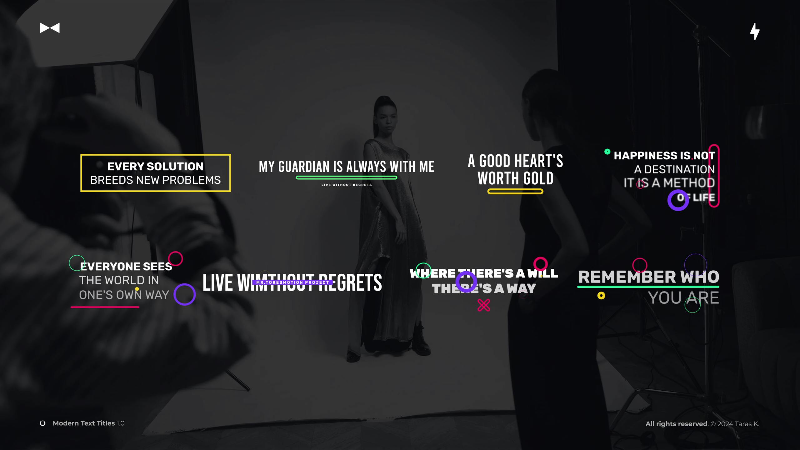 Modern Text Titles video templates | Artlist