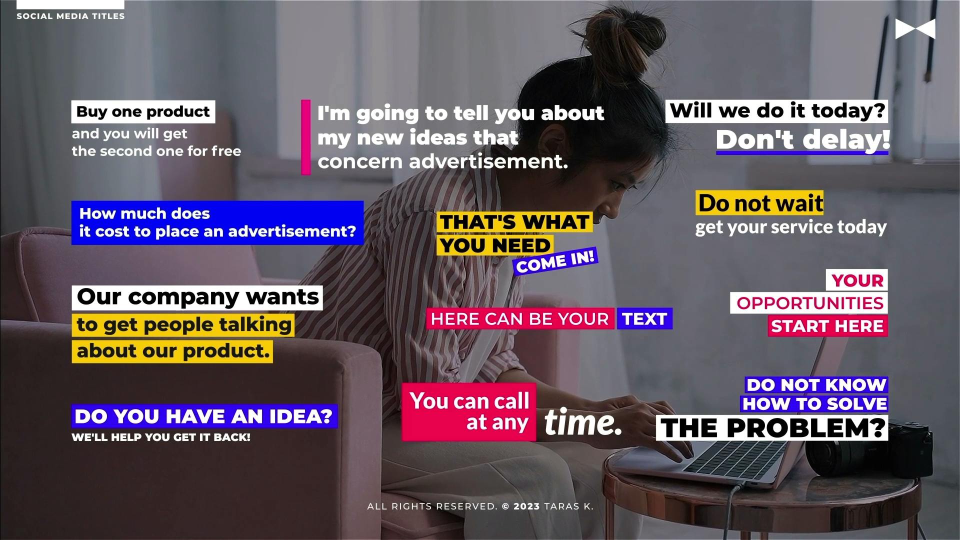 Social Media Titles video templates | Artlist