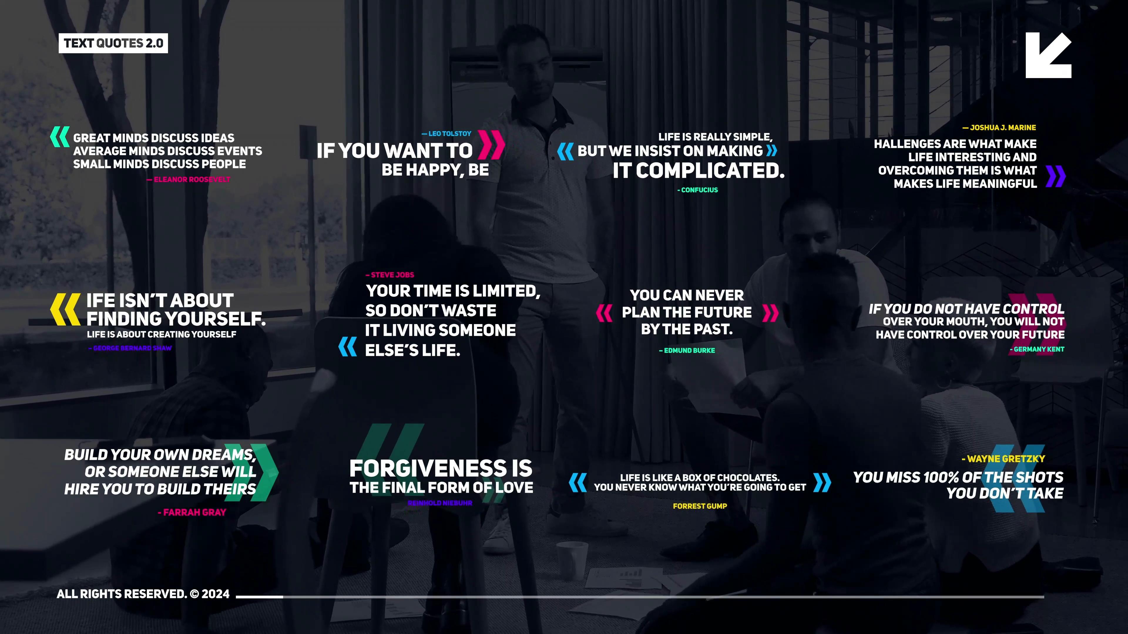 Bigger Text Quotes video templates | Artlist