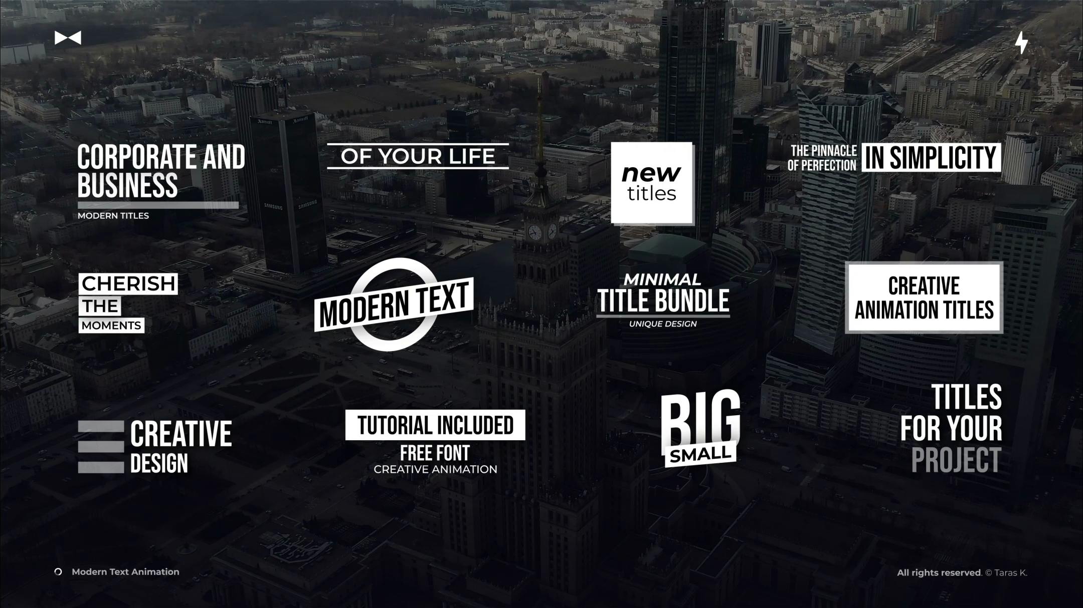 Modern Text Animation video templates | Artlist