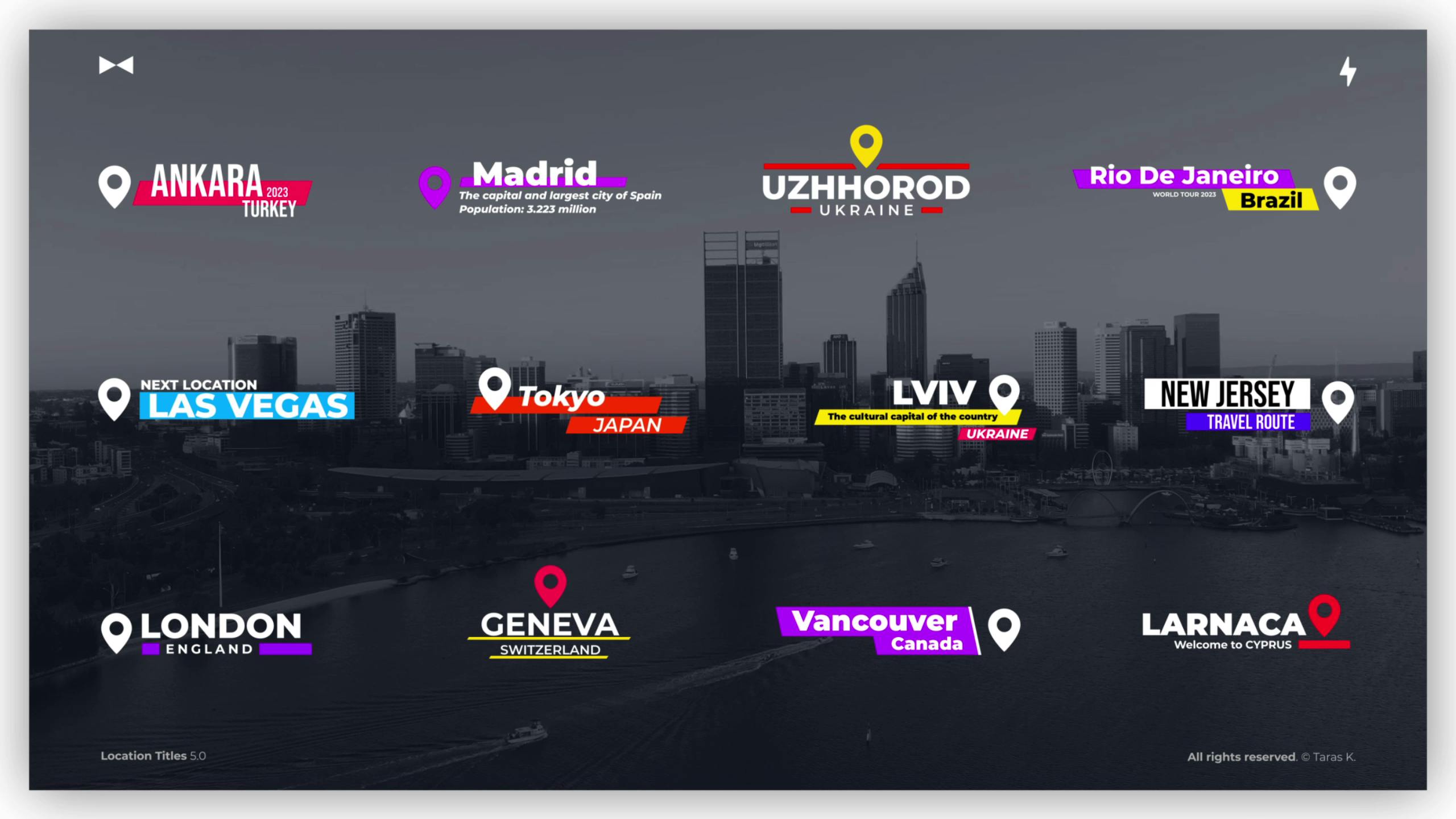 Unique Location Titles video templates | Artlist