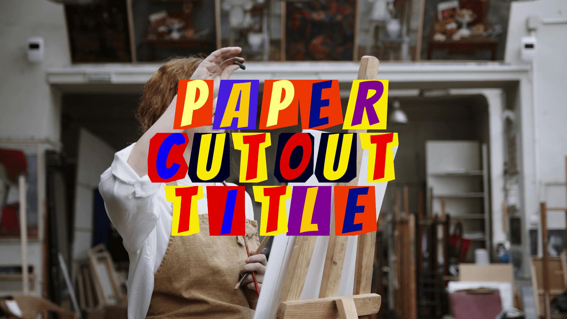 Paper Cutout Title video templates | Artlist